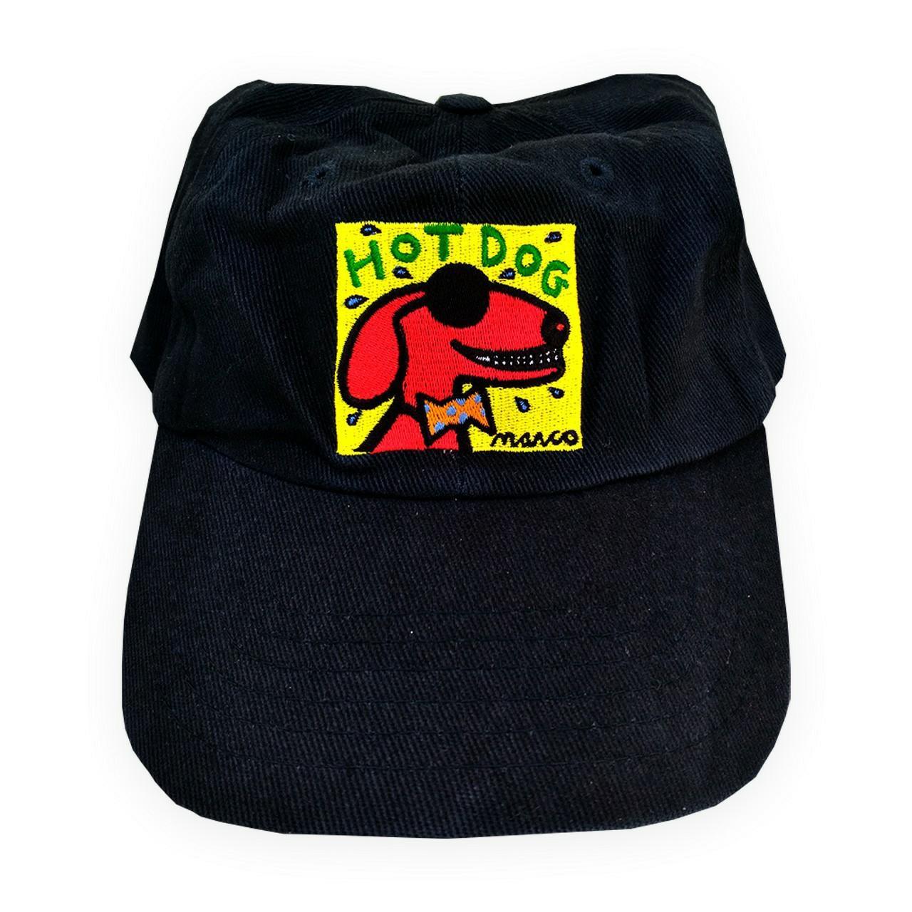 Hot dog strapback embroidered hat Excellent... - Depop