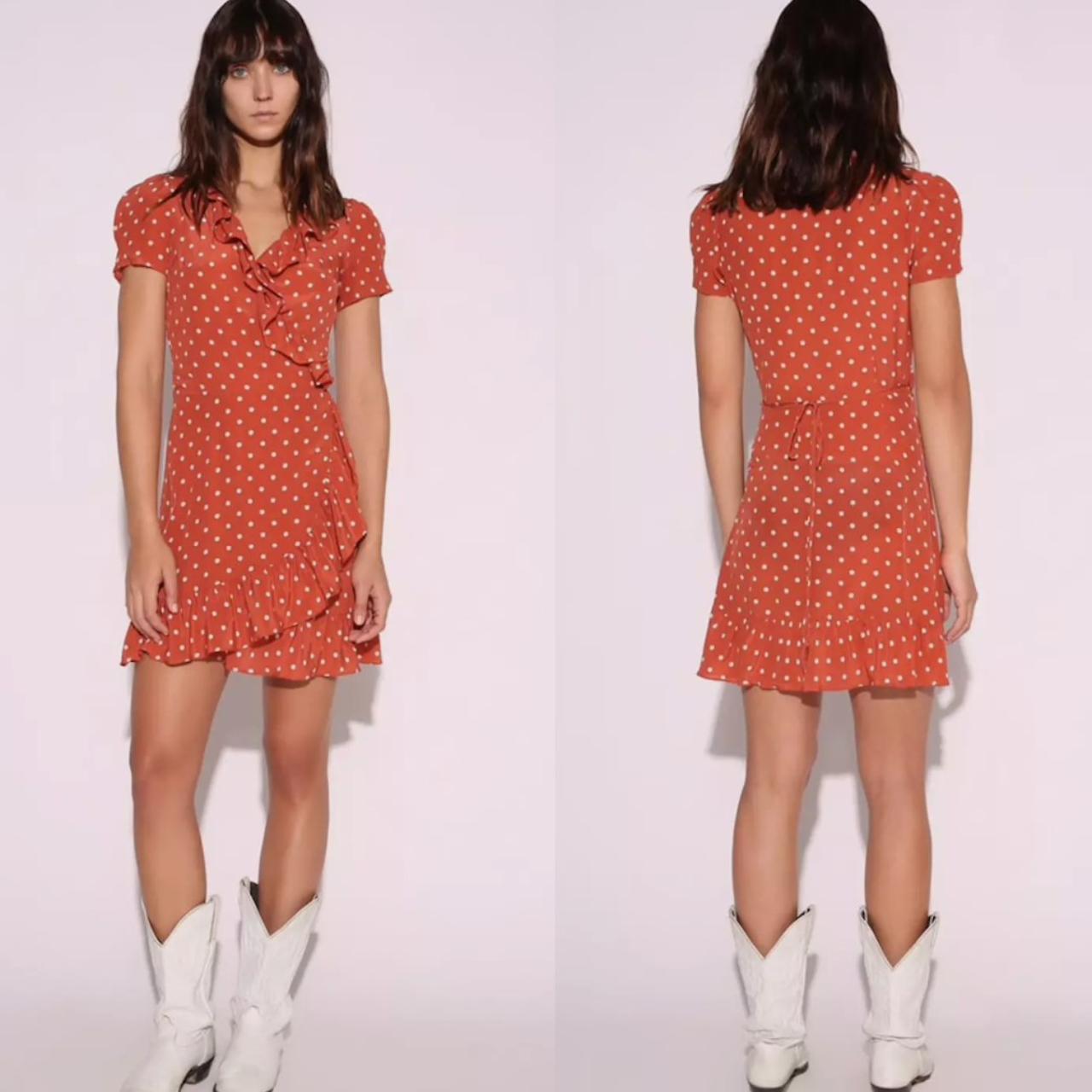 Réalisation Par mini wrap dress with ruffle details... - Depop