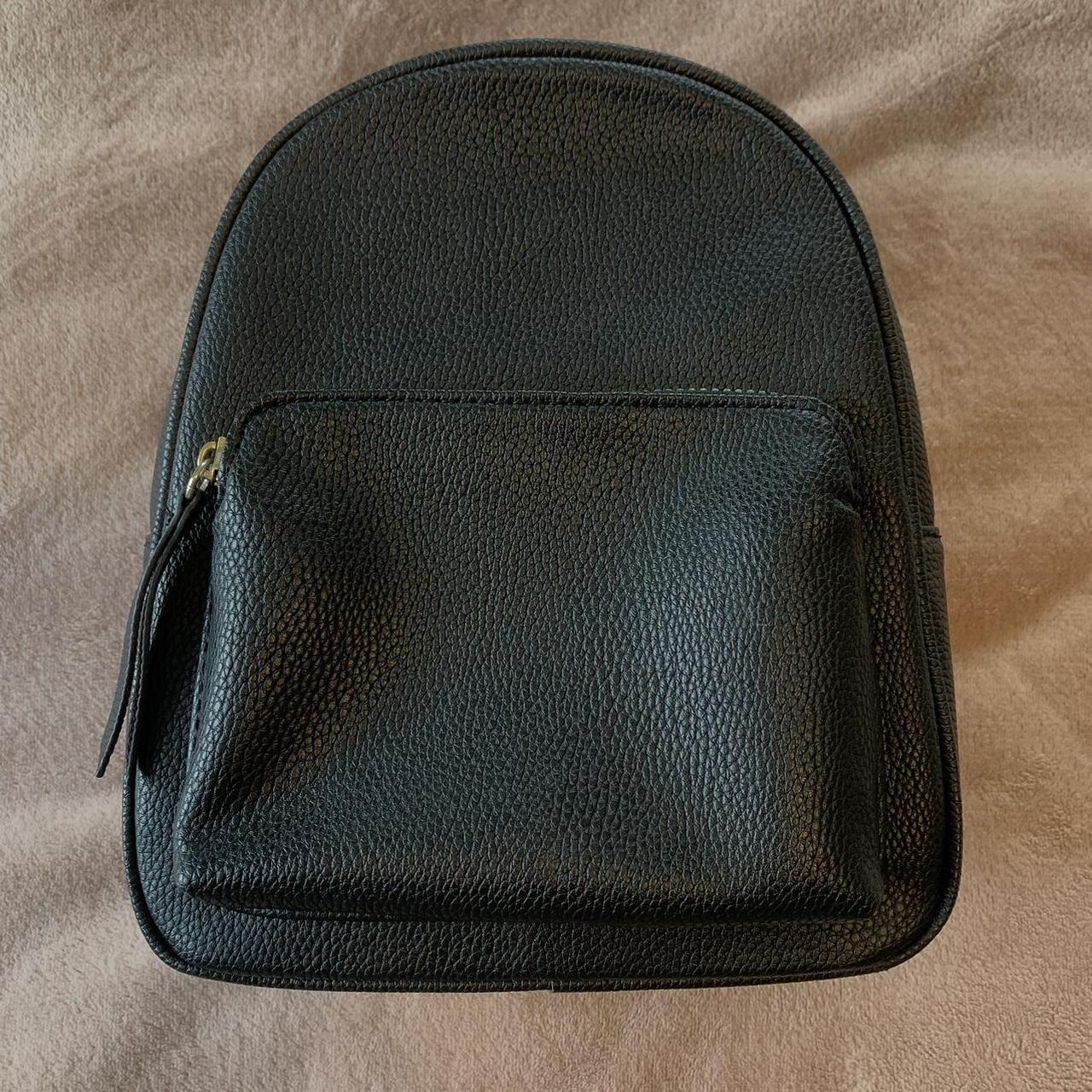 - Mini black backpack with adjustable straps -... - Depop