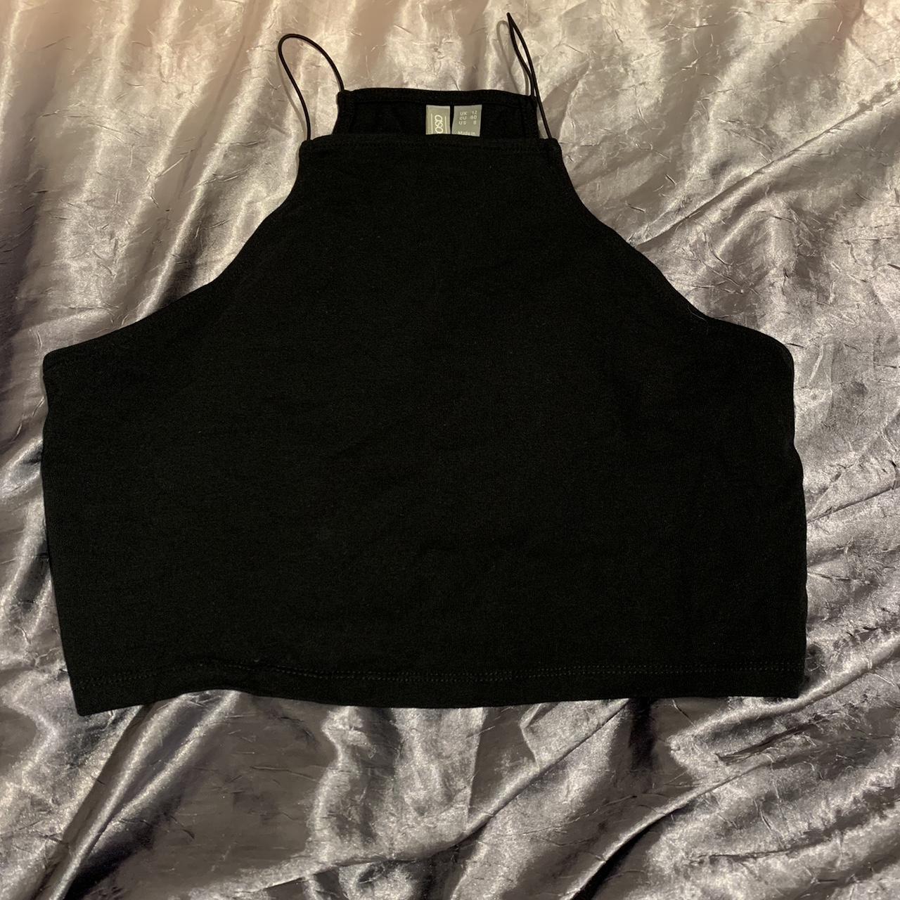 ASOS black thin strap halter neck top Brand new... - Depop