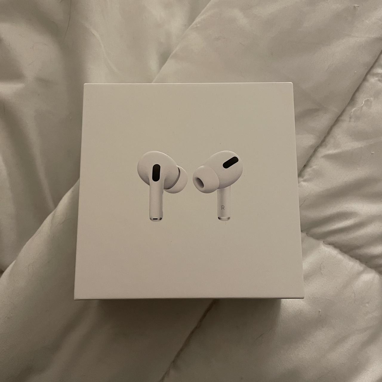 airpod pros with tan case i barely use them and... - Depop