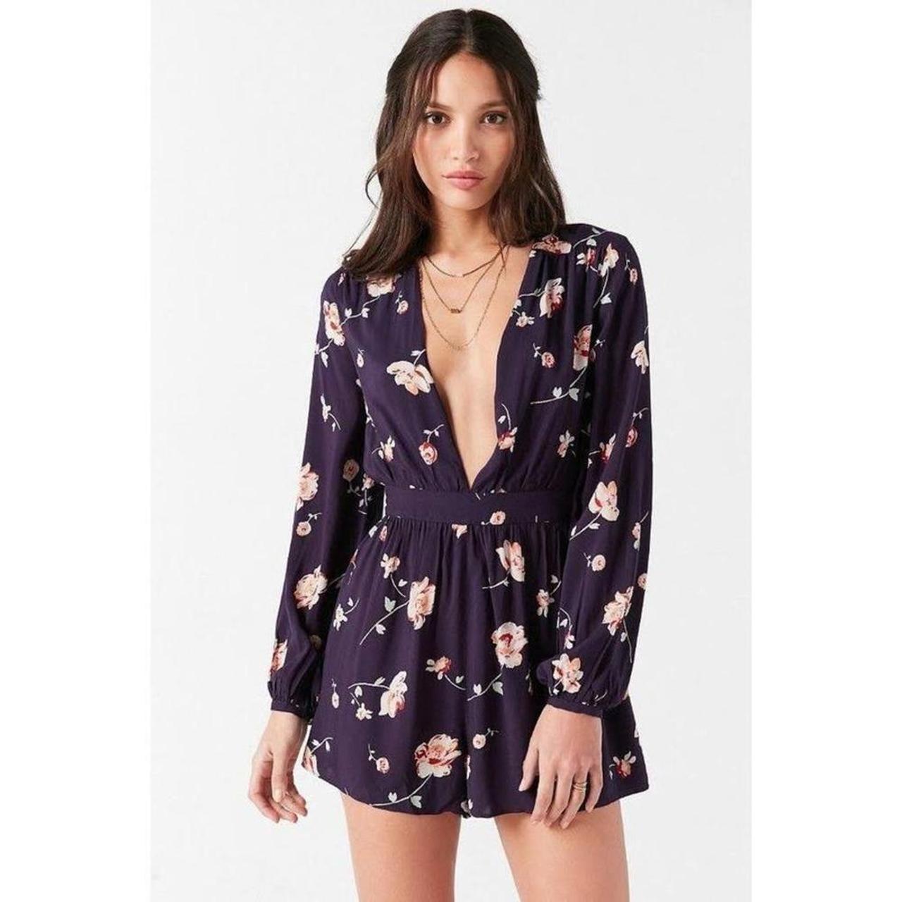 Pit to pit: 18” Urban Outfitters Ecote Romper... - Depop