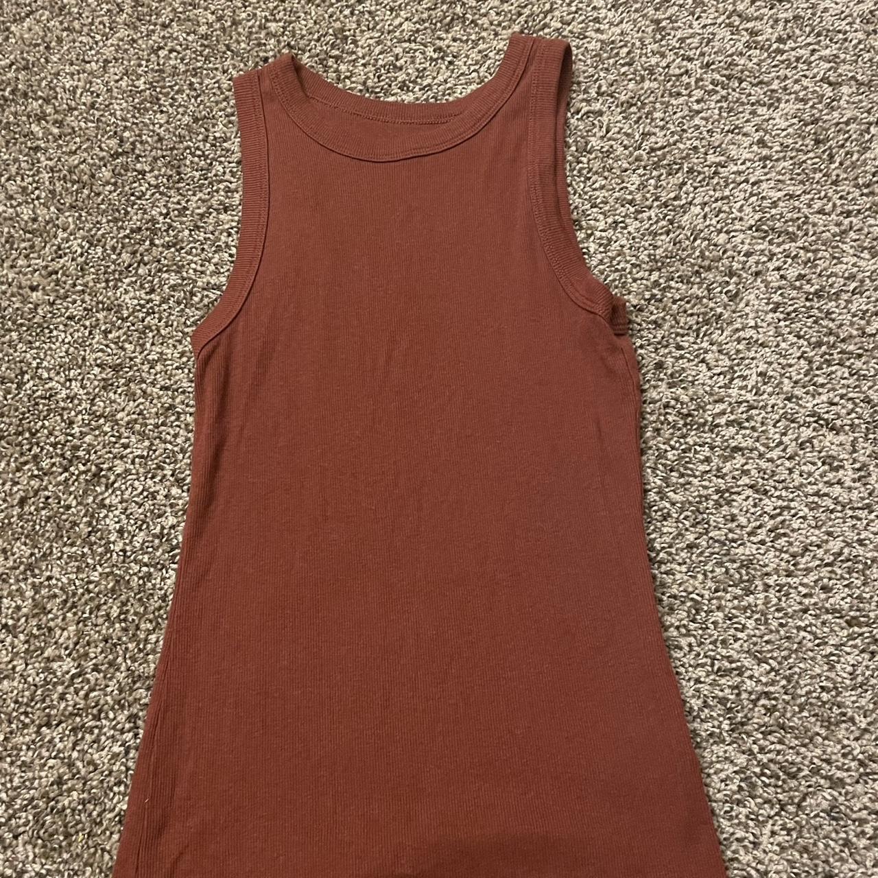 a new day rust colored tank super comfy i just... - Depop