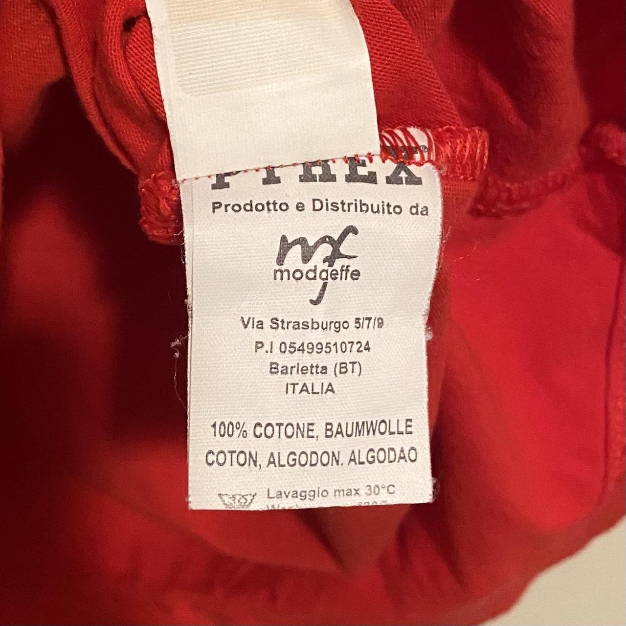 Pyrex Logo Red T-Shirt Size Tag Missing (Fits... - Depop