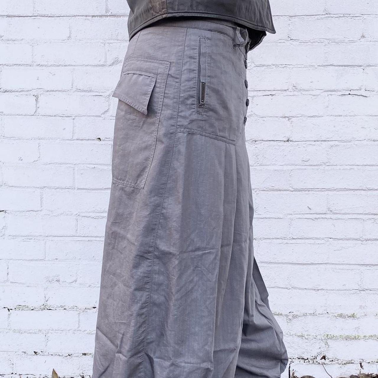 cop copine vintage grey balloon trousers - Depop