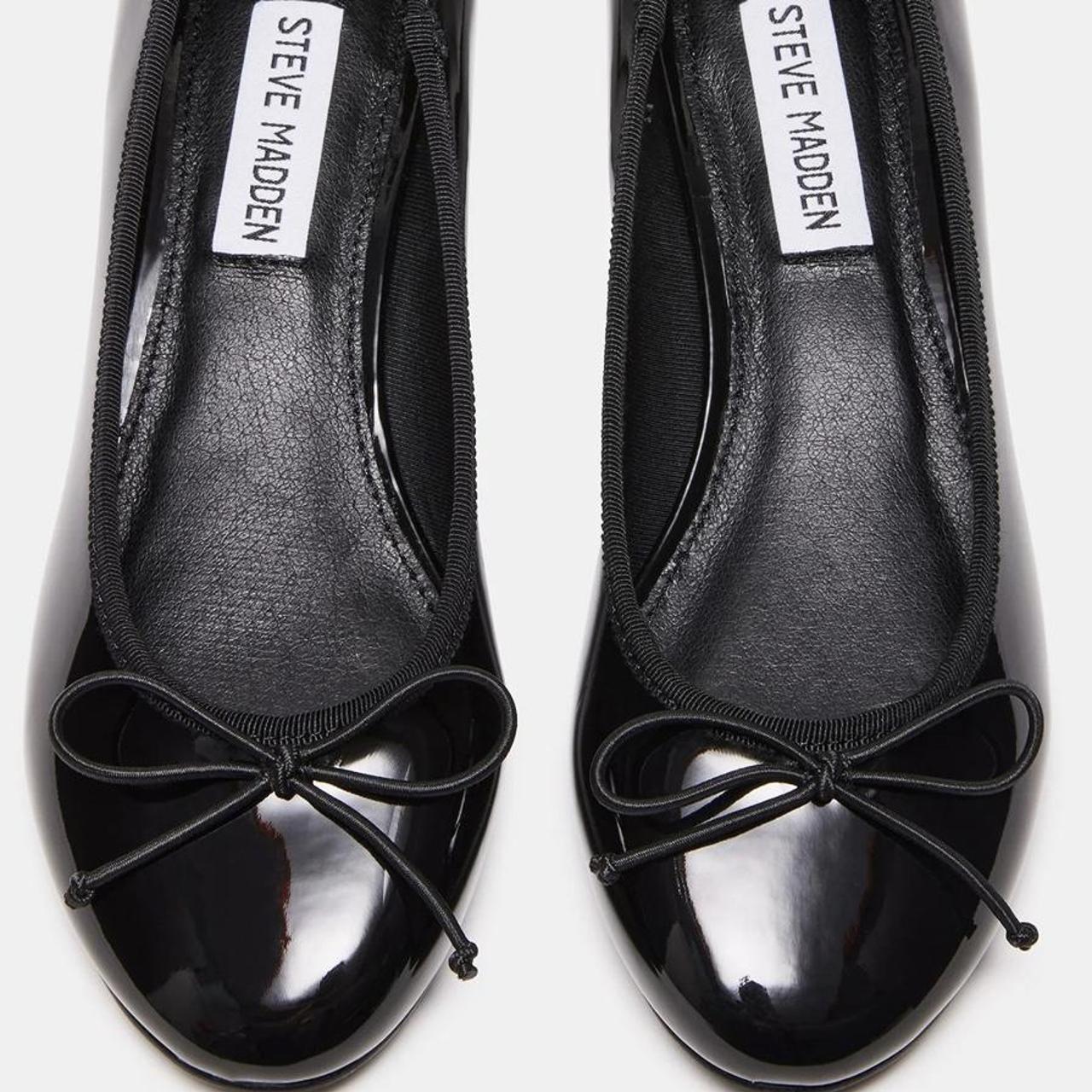 Steve Madden Ballet Flats “Cherish” Black patent, W... - Depop