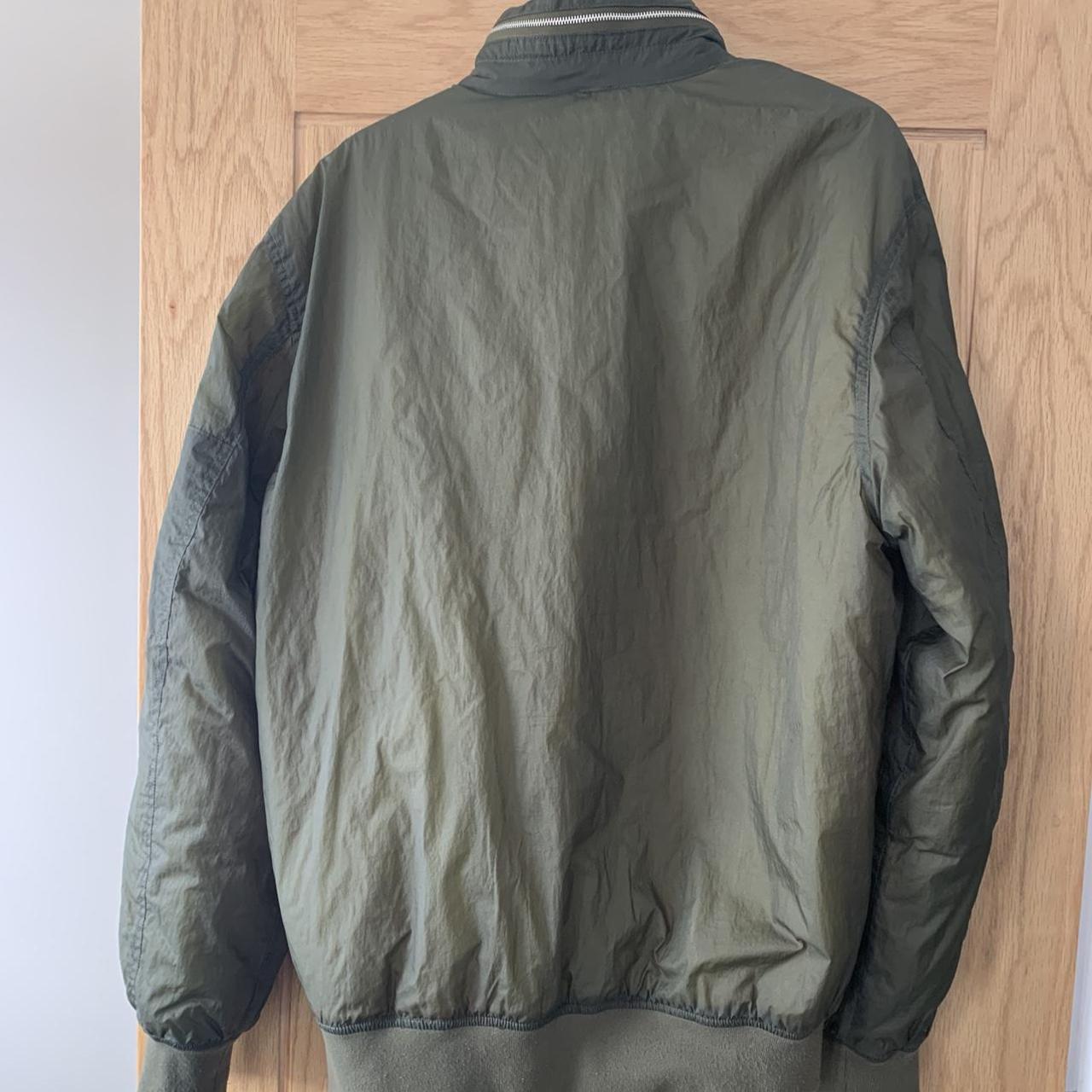 PALACE thinsulate zip up green bomber jacket With... - Depop