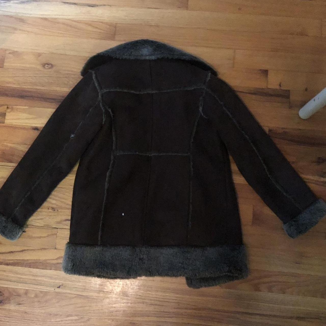 Brown Sherpa Coat (This is super small like I think... - Depop