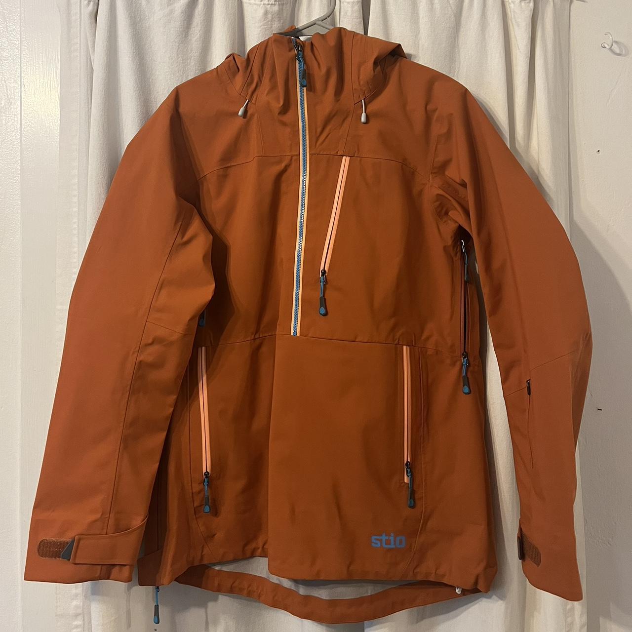 Orange stio anorak jacket. For skiing and... - Depop