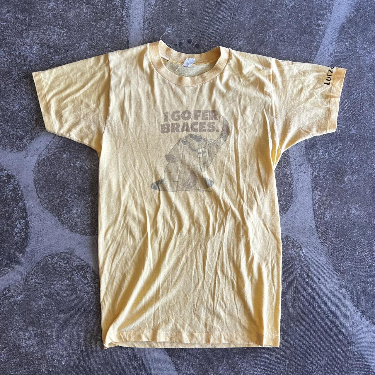 Vintage 80s/90s dental gopher shirt Small/medium ... | Depop