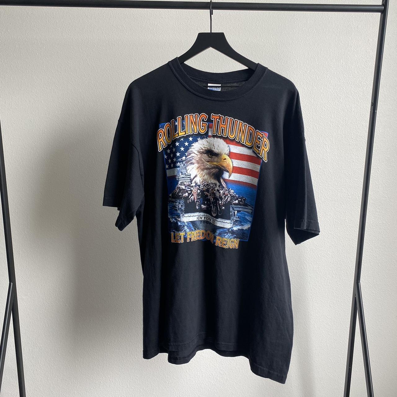 Vintage Rolling Thunder / POW Tee Size XL - Depop