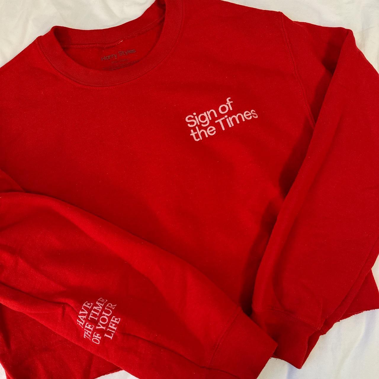 harry styles tour merch cropped sign of the times... - Depop