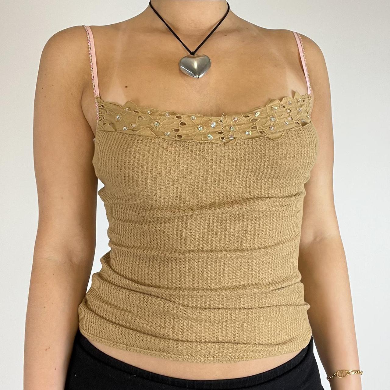 y2k fairy cami top size medium folded in first... - Depop