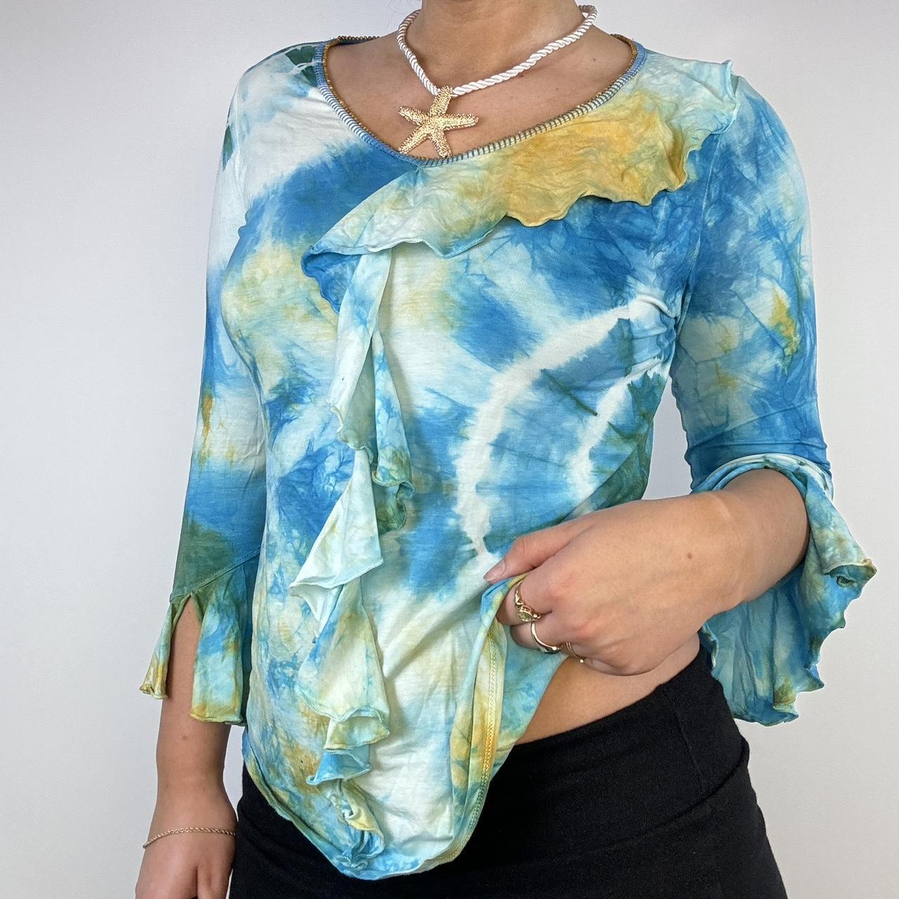 Y2K boho hippie top Labeled small, loose flowy... - Depop