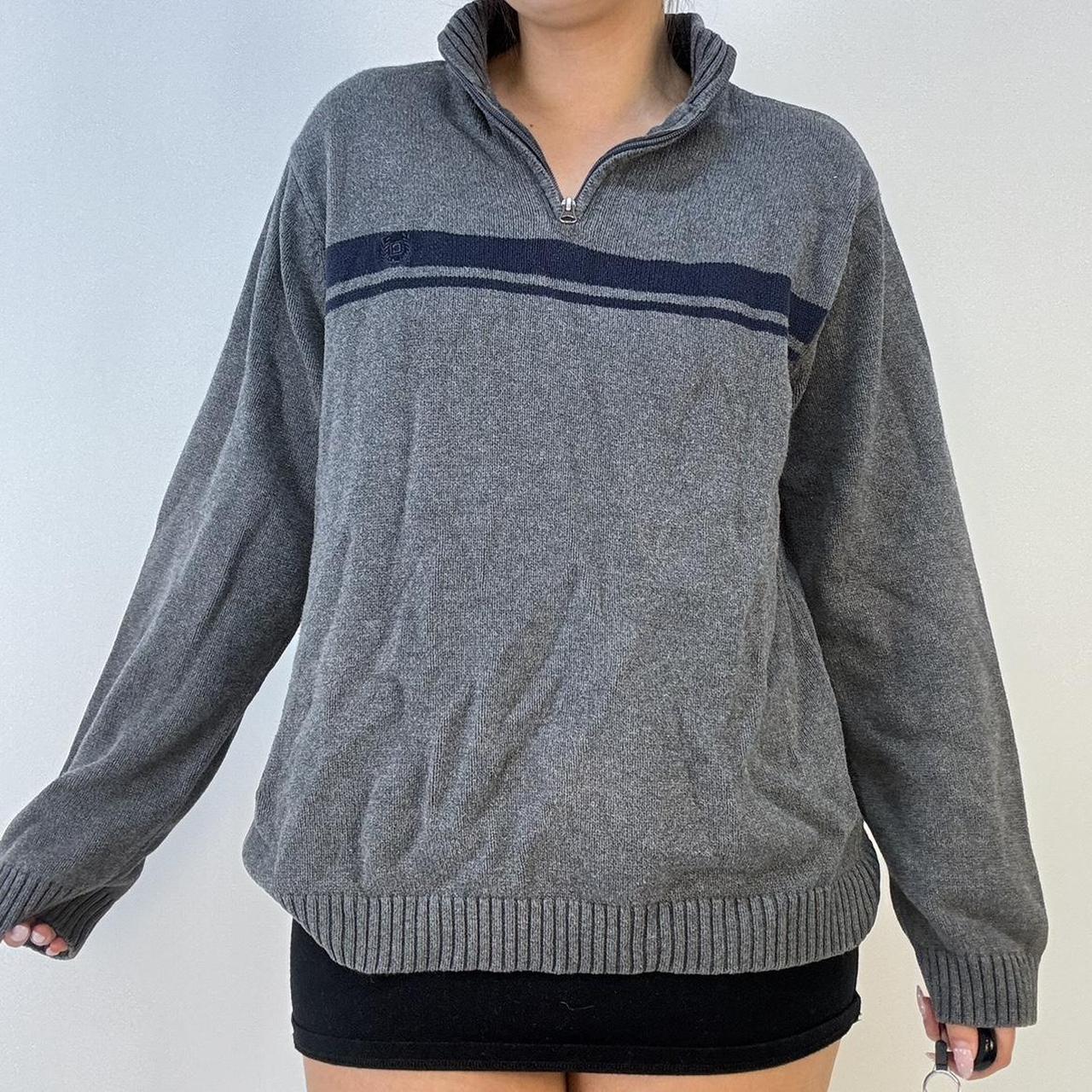 Vintage quarter zip sweater Size meds medium... | Depop
