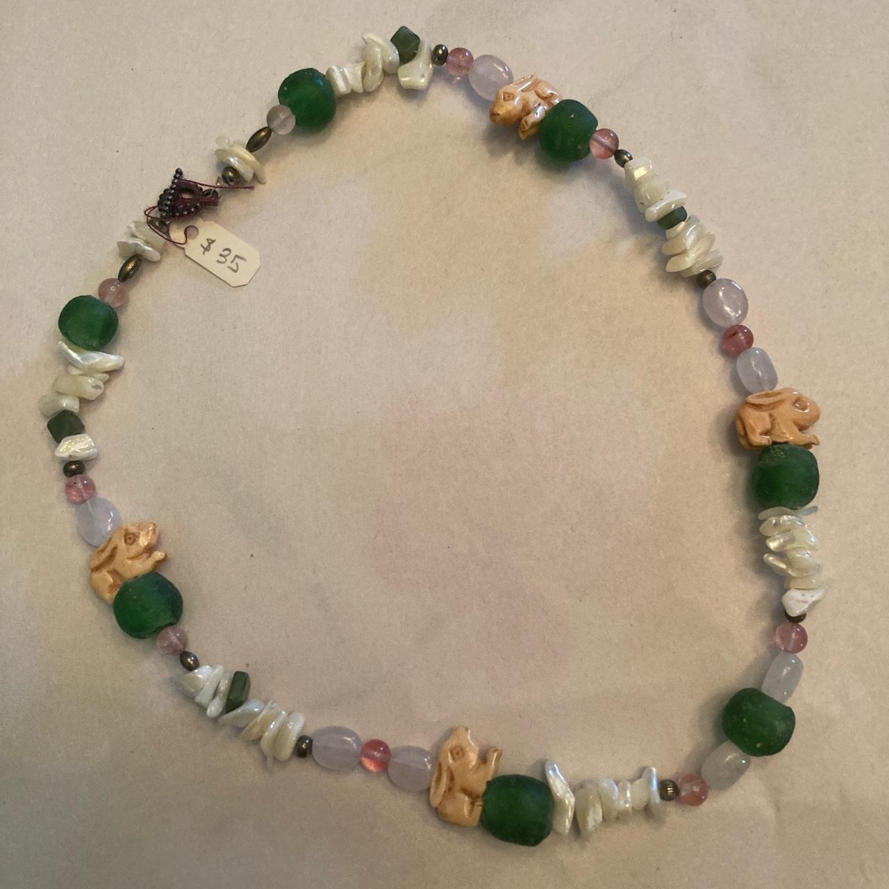 Handmade Lucky Rabbit Charm Necklace 🌟 Beautiful... - Depop