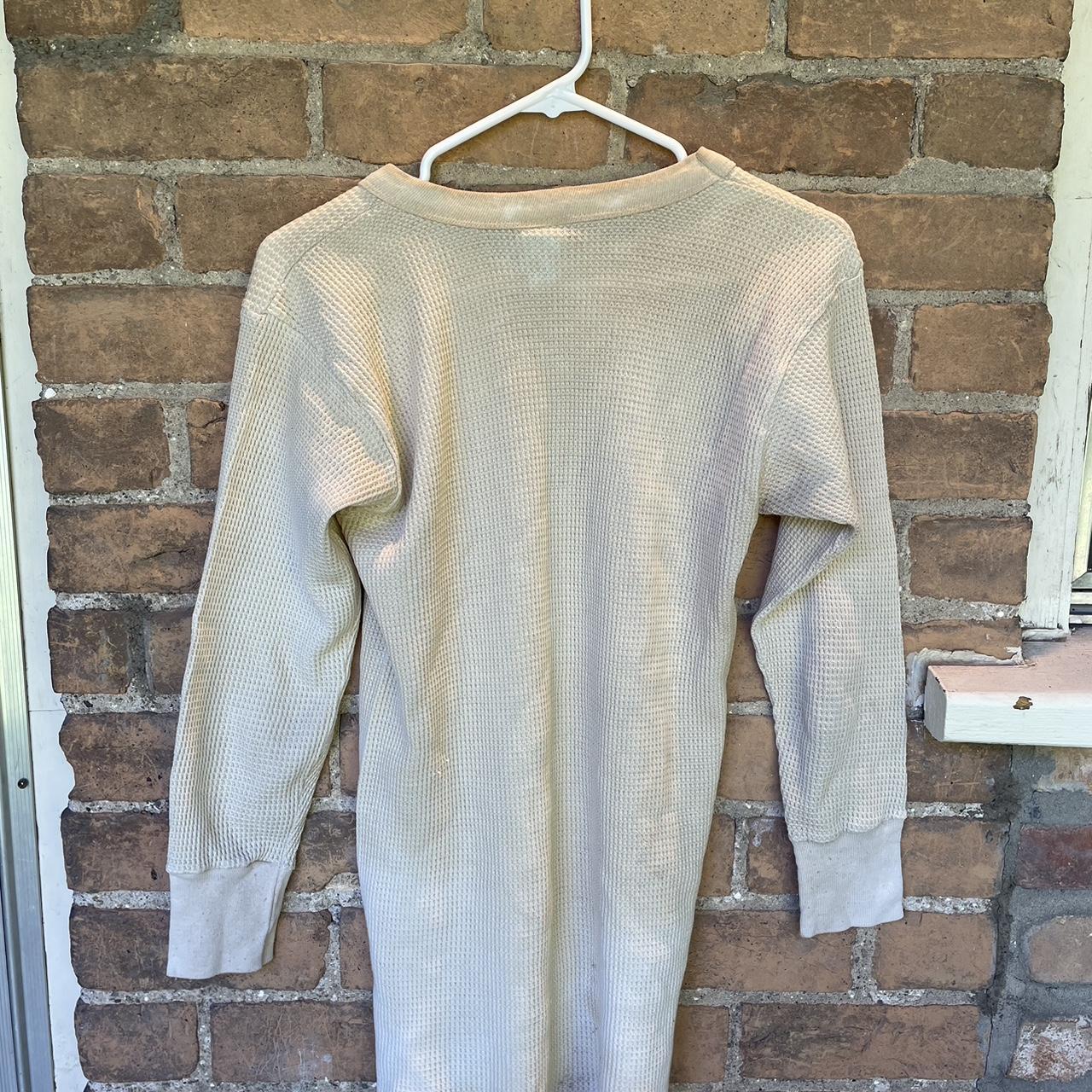 80’s Dickies Waffle Knit Thermal Long Sleeve in... - Depop