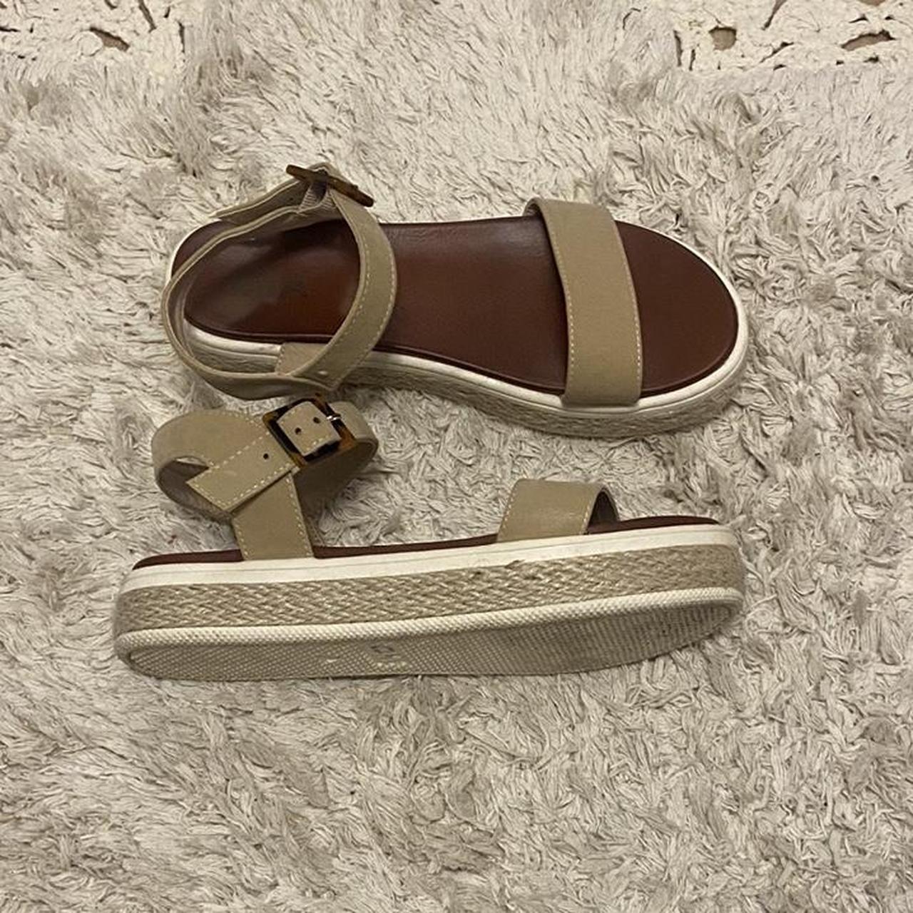 Tan platform MIA sandals #platform #sandals... - Depop