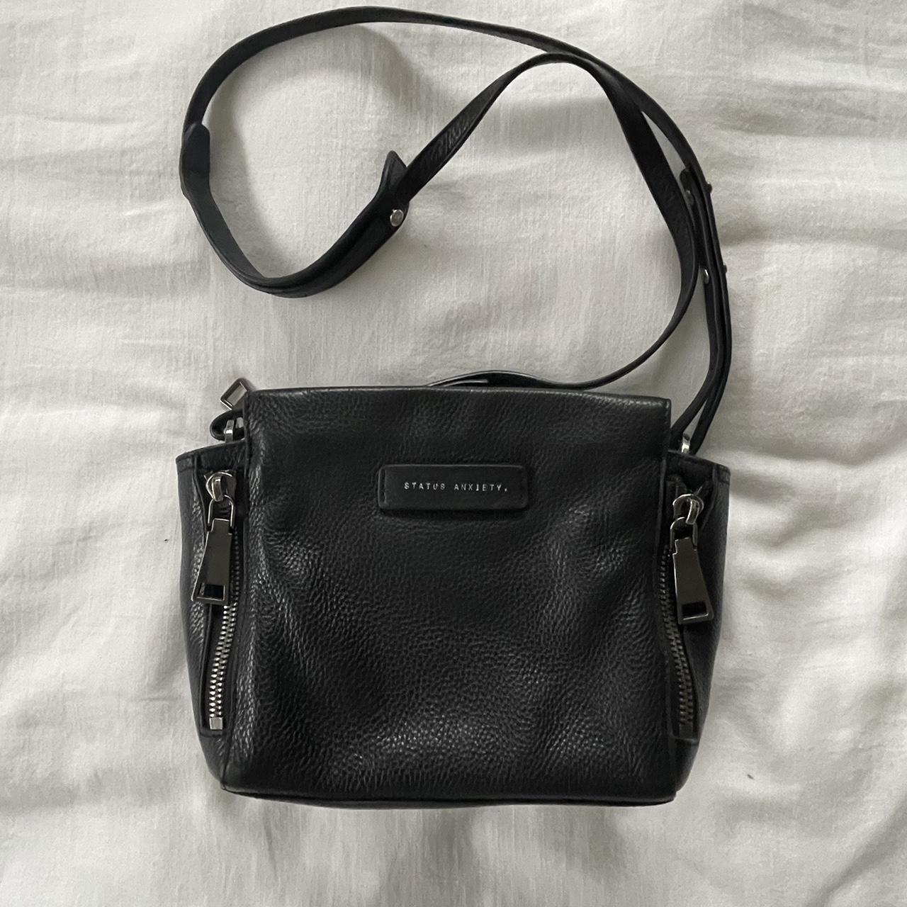 Status Anxiety cross body bag Black pebble ‘The... - Depop