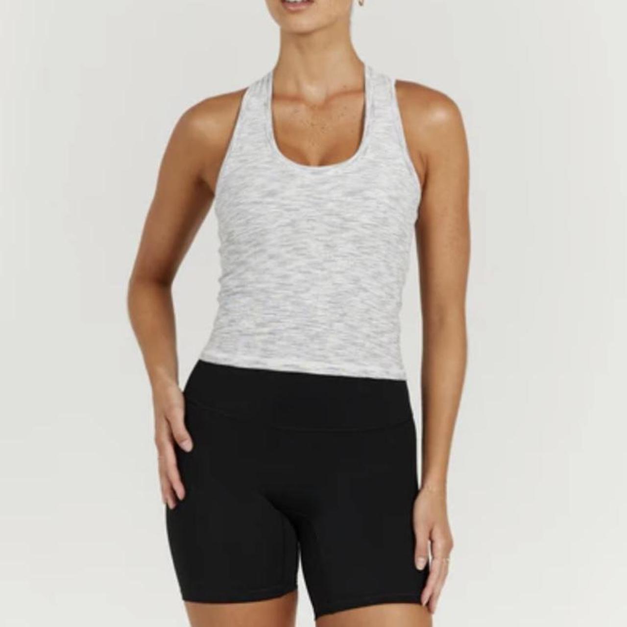 Muscle republic luxe midriff tank- medium- arctic... - Depop