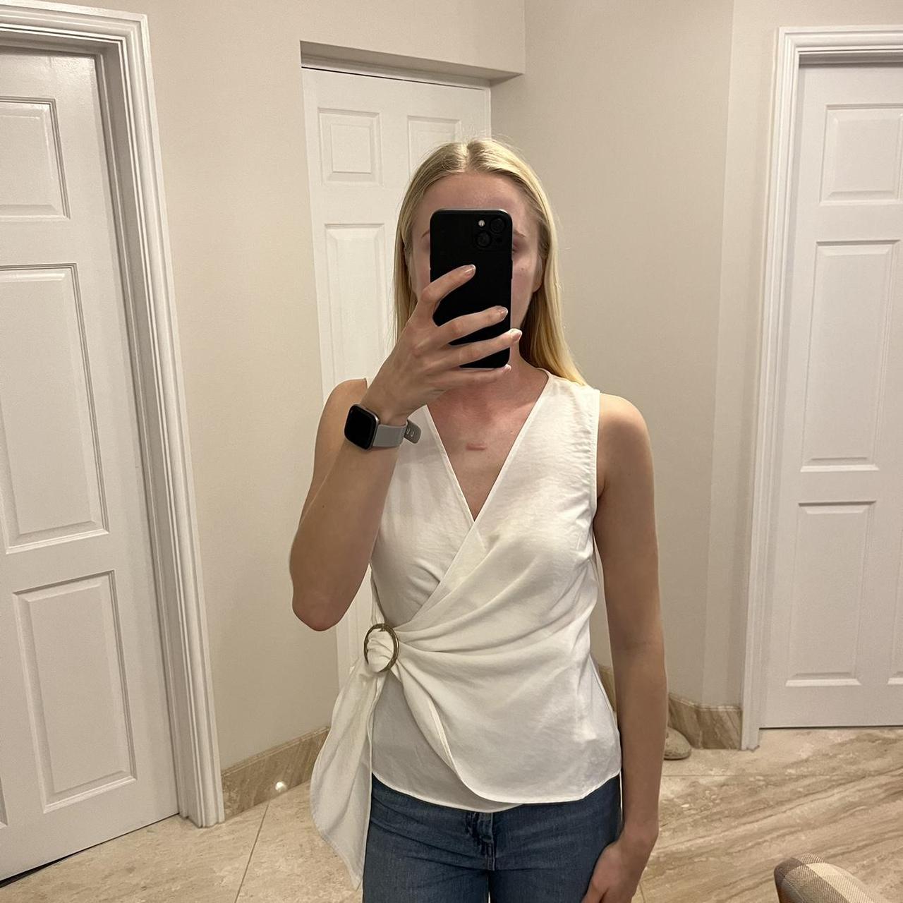 Primark Women's White Blouse | Depop