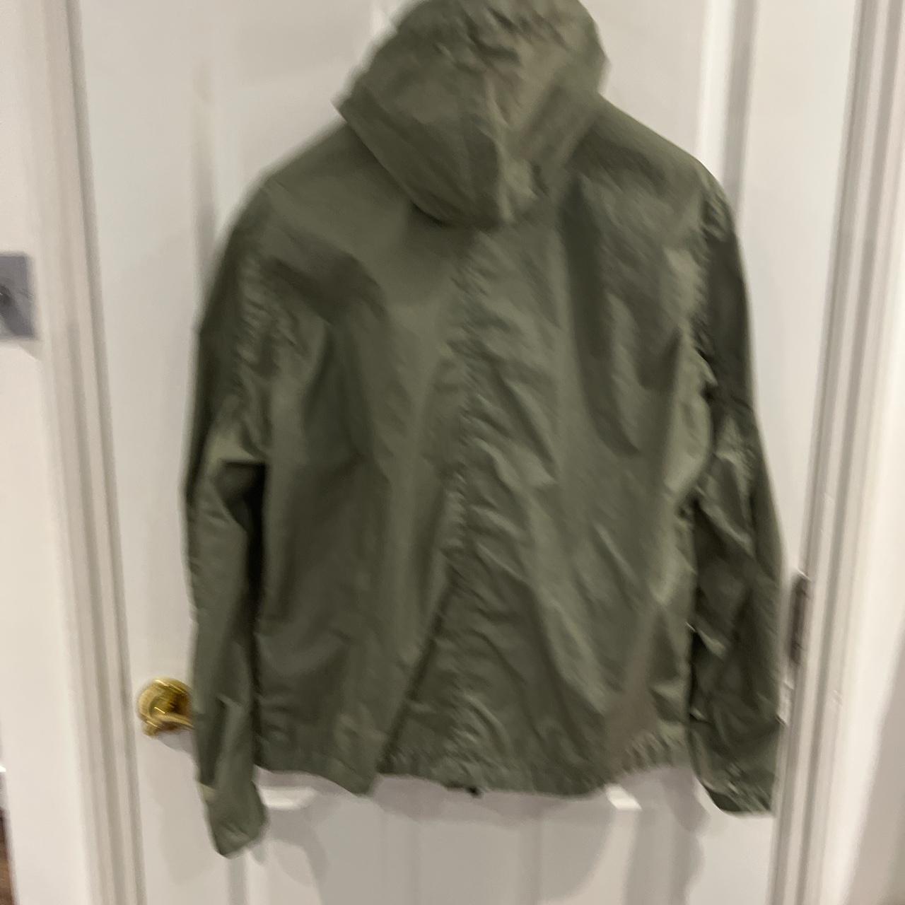 Stone Island Green Rain Jacket Membrana... | Depop