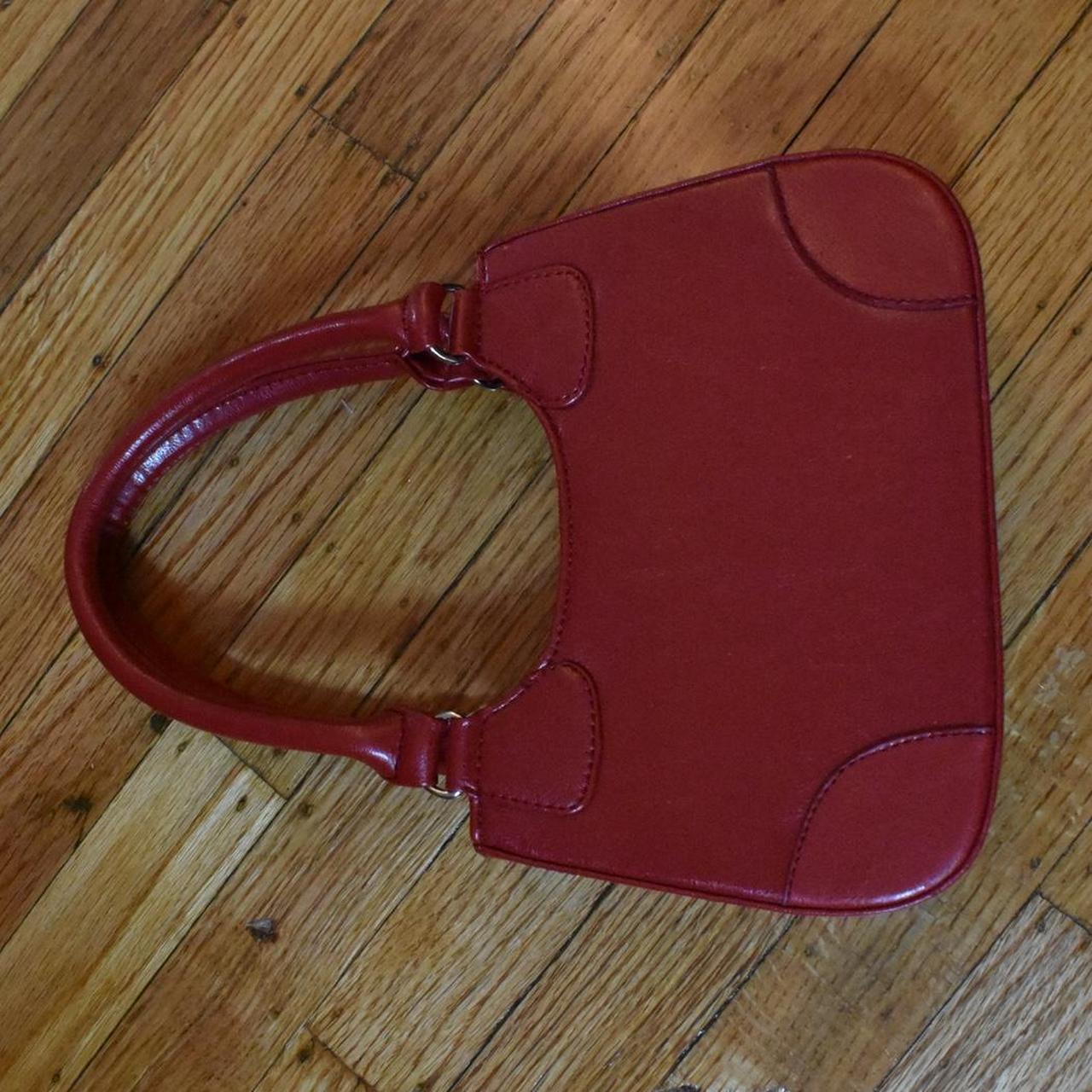 cute cherry red structured mini purse! i love her... - Depop