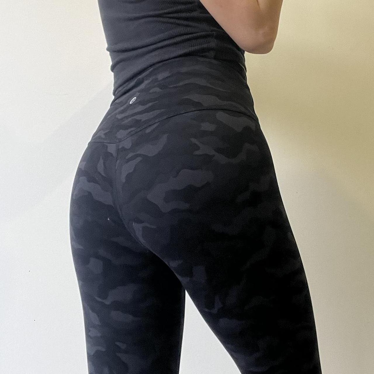 lululemon align leggings in camo print, full length - Depop