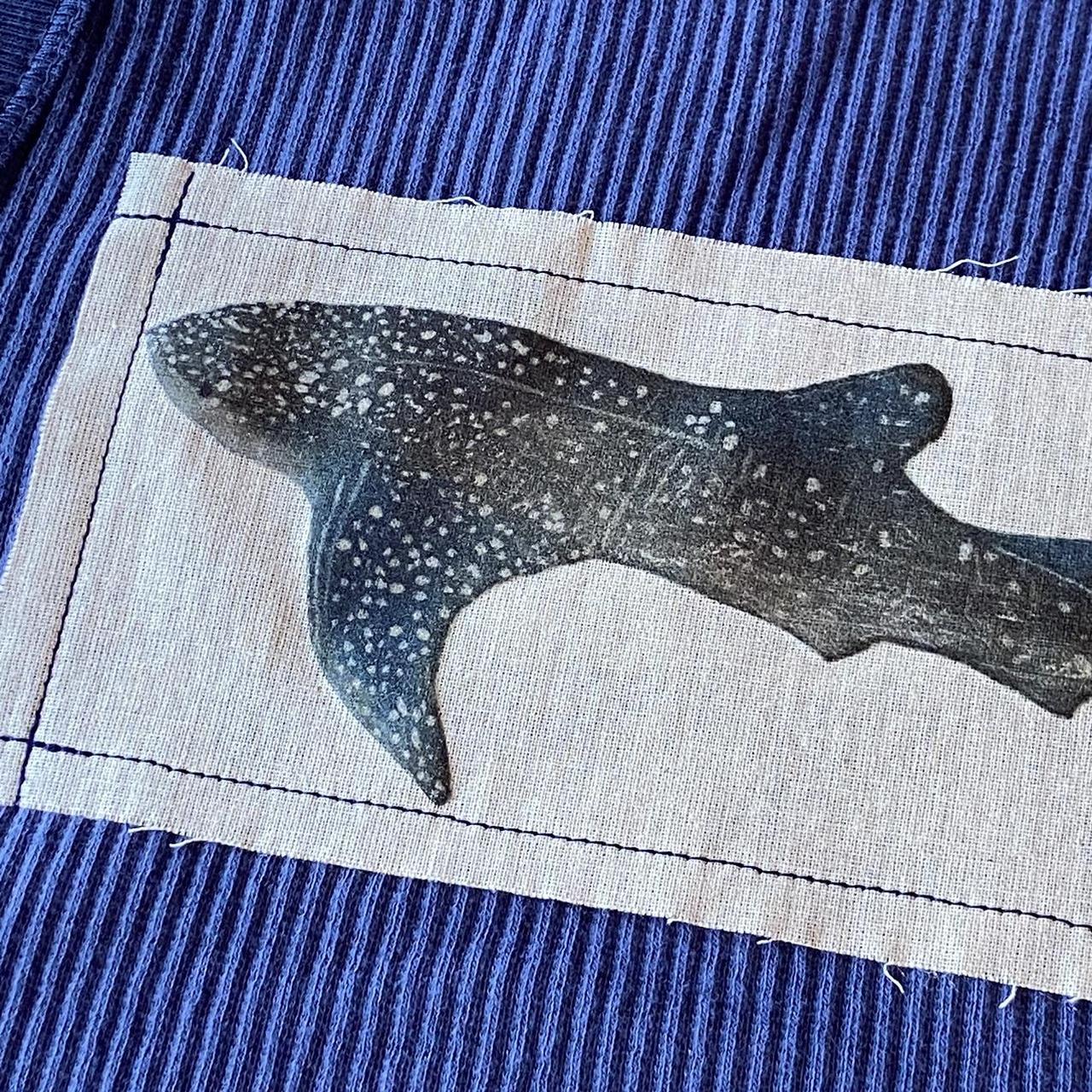 PRINTED WHALE SHARK PATCH TANK TOP🐋🤍 -gorgeous high... - Depop