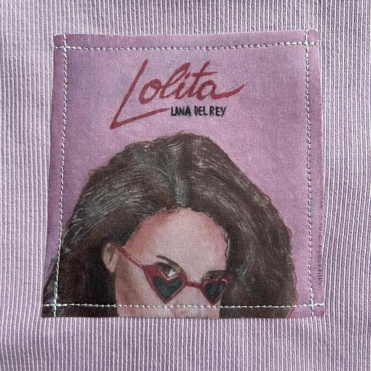 PRINTED LANA DEL REY LOLITA ALBUM PATCH TANK TOP... - Depop