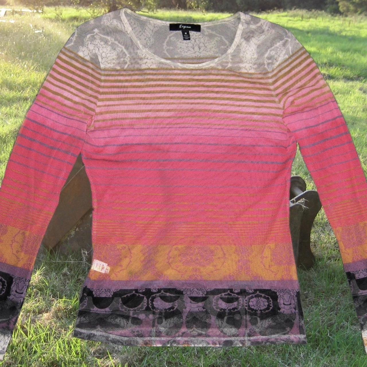 Express Mesh top 🌹 Feminine medium-large ,... - Depop