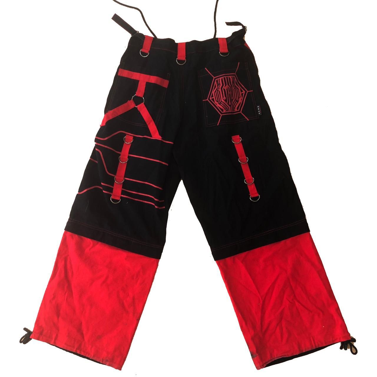 Dead Threads goth metal rave pants Super wide and... - Depop