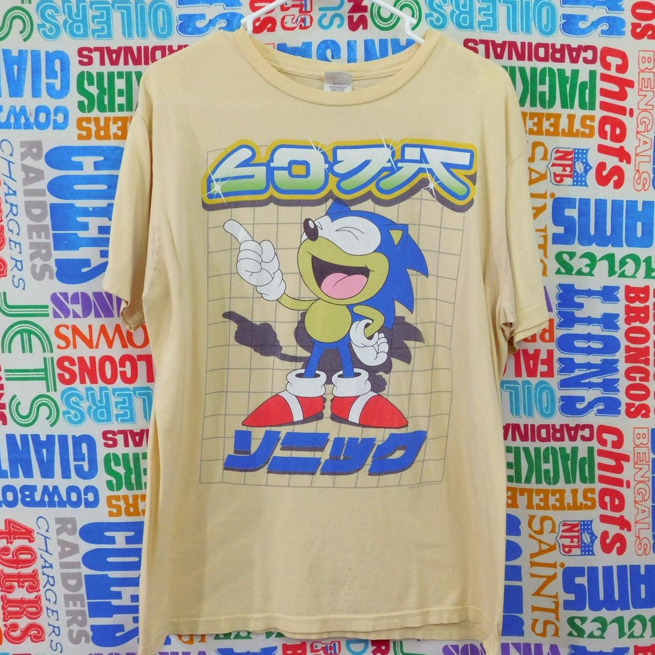 Sonic The Hedgehog Japanese Kanji Logo T Shirt -... - Depop