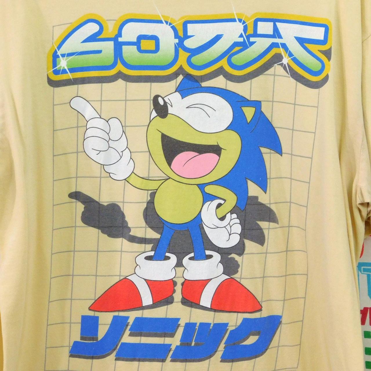 Sonic The Hedgehog Japanese Kanji Logo T Shirt -... - Depop