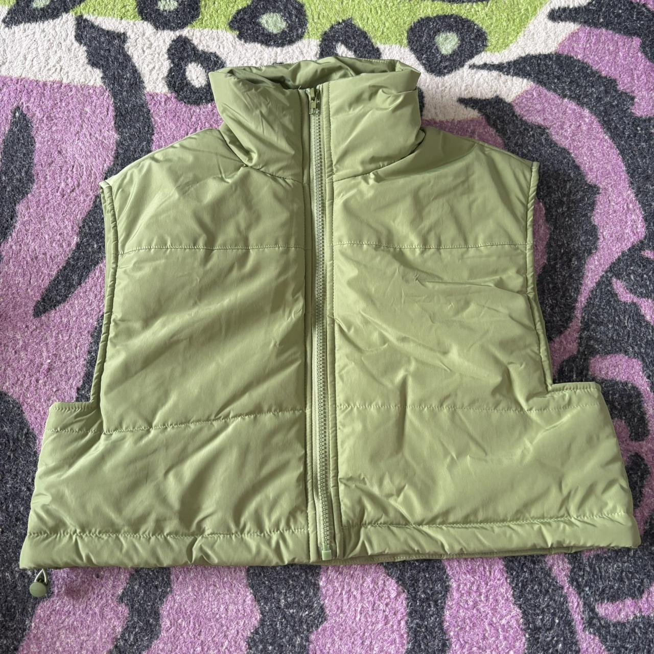 BMWT apple green puffer vest 🍏 Labelled a size... - Depop