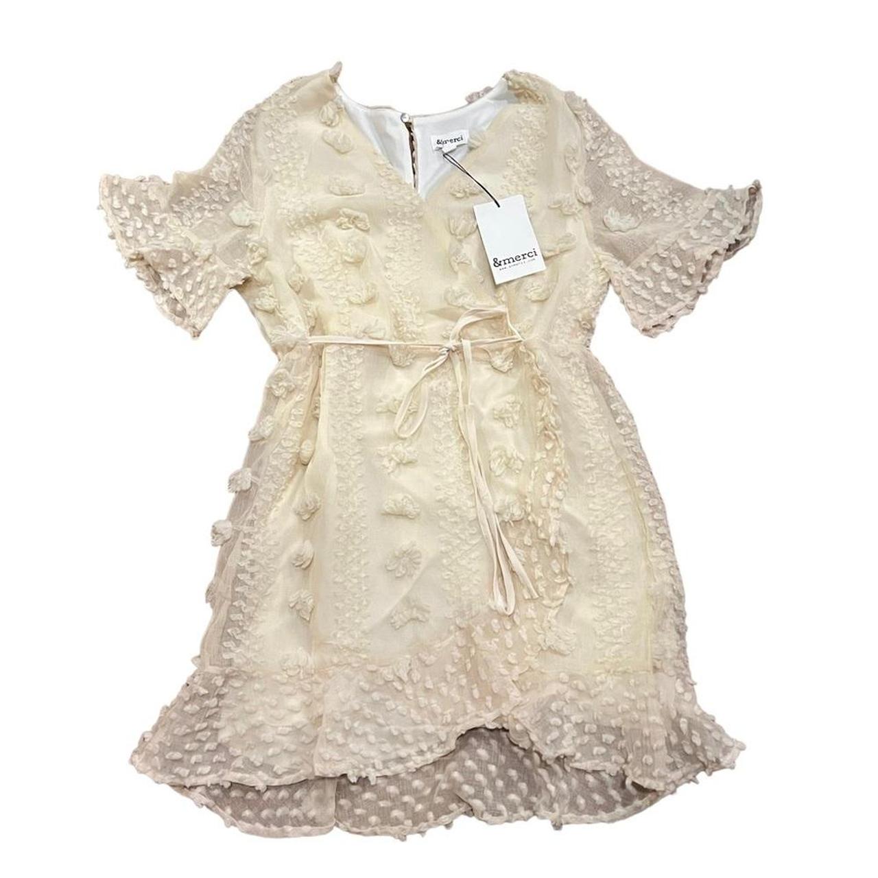 Women's Cream Dress | Depop