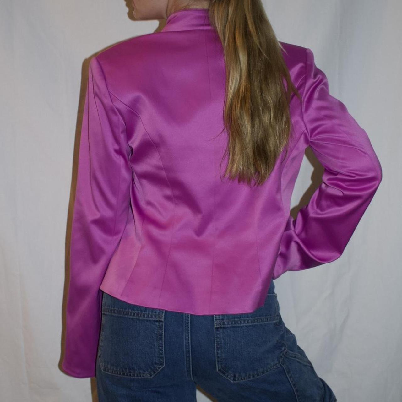 JS Collections Women's Pink and Purple Jacket | Depop