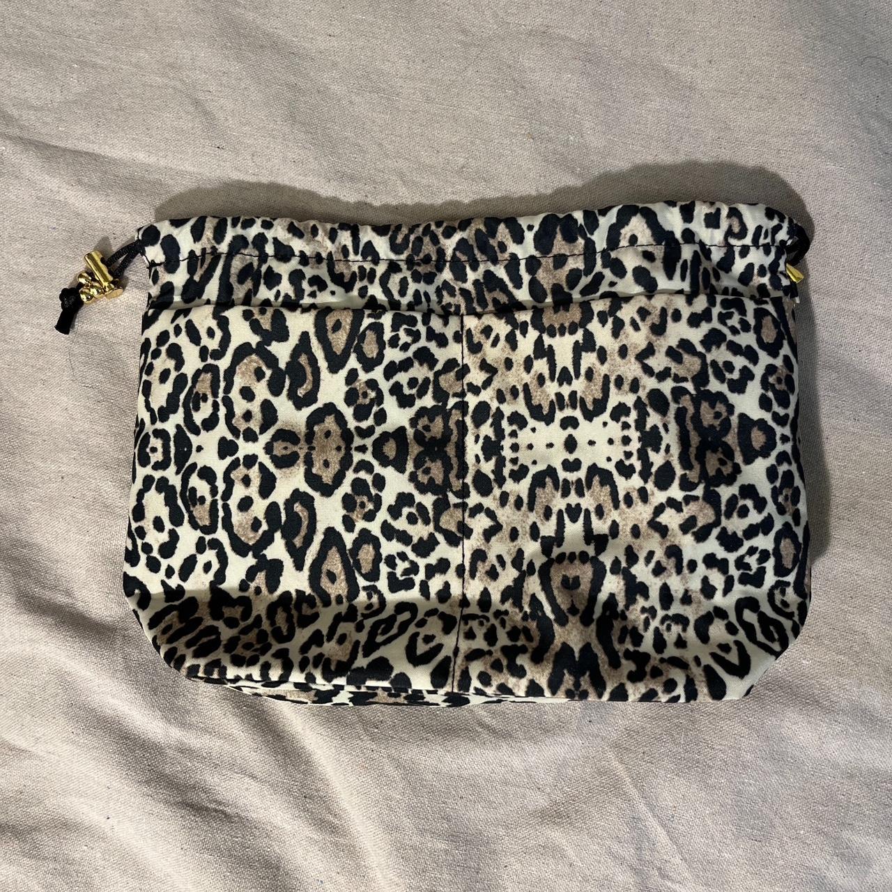 CHICOS Leopard Print Makeup Bag - Medium sized... - Depop