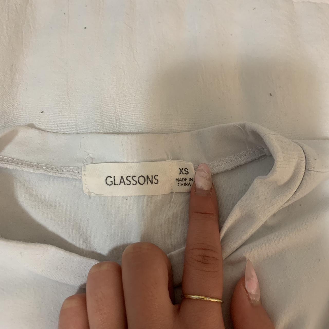 glassons supersoft white tee size xs only worn once... - Depop