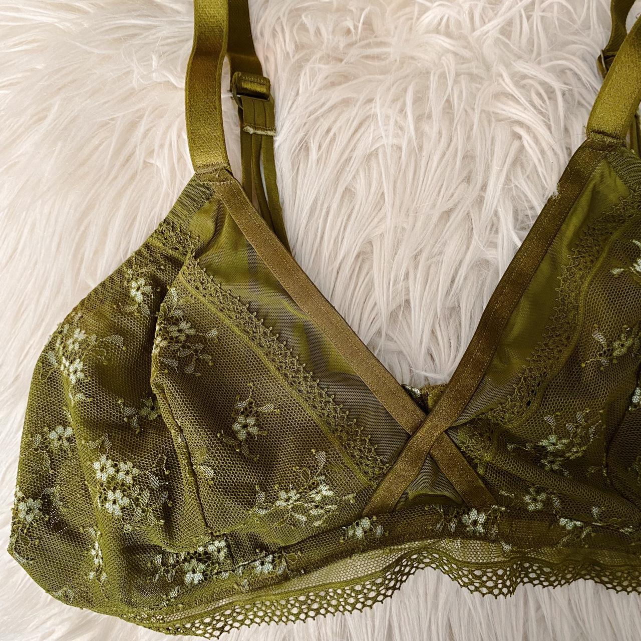 Target Women's Green Bra | Depop