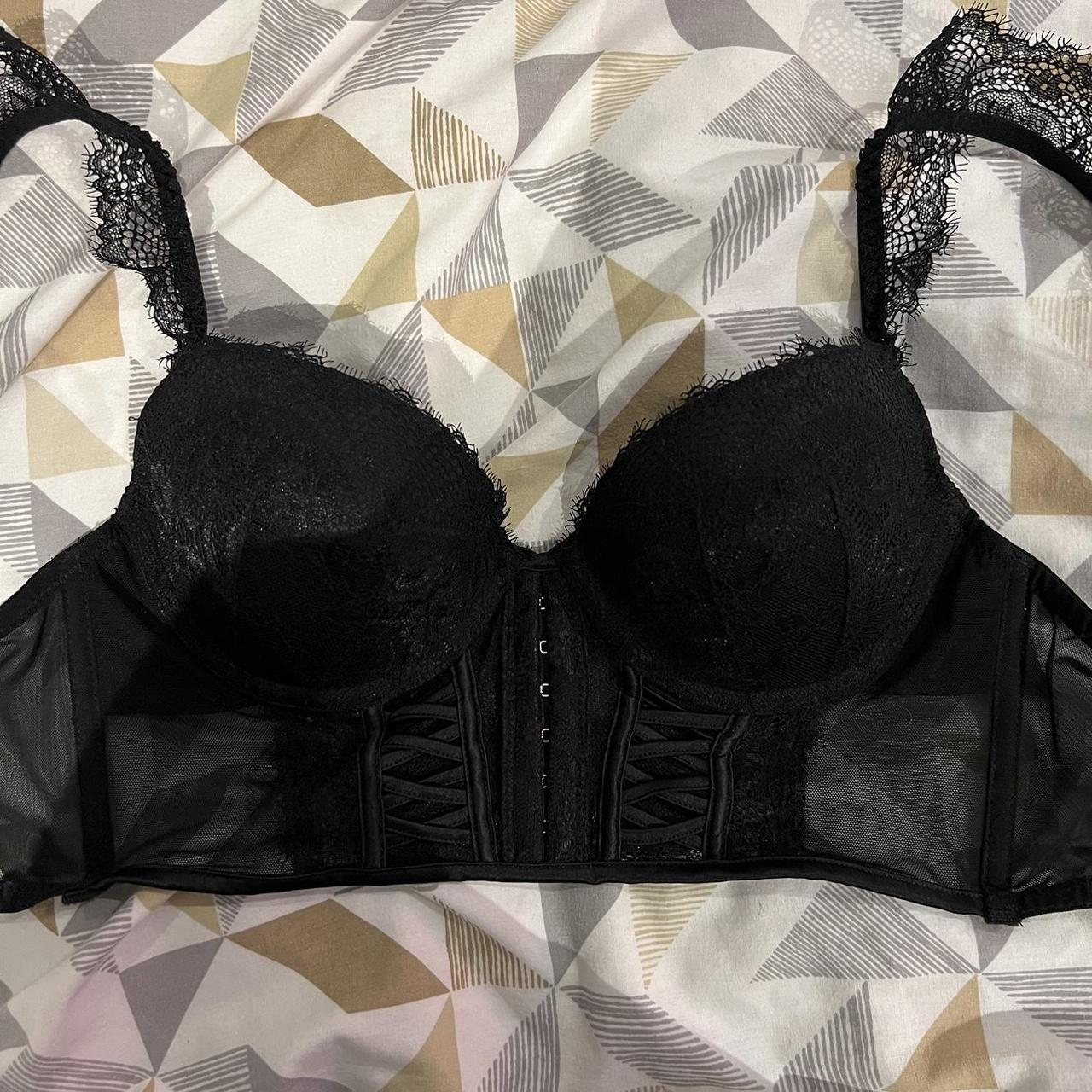 Lightly padded lace corset primark bra. Size... - Depop