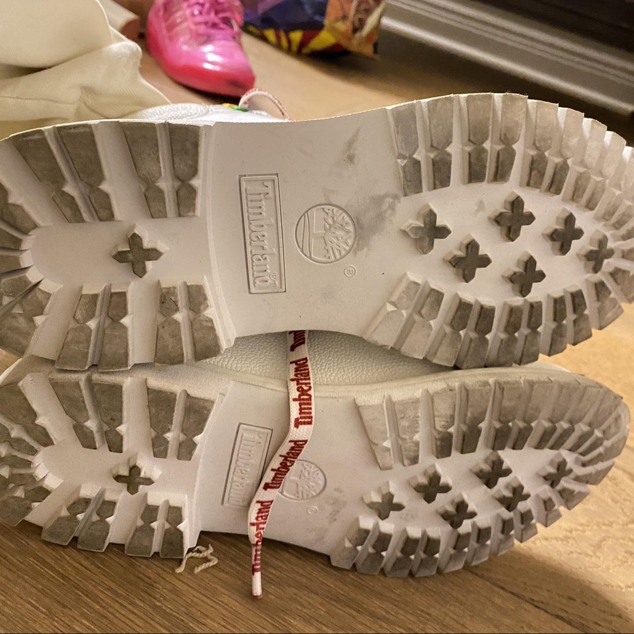 White timbs limited edition Xmas details - Depop