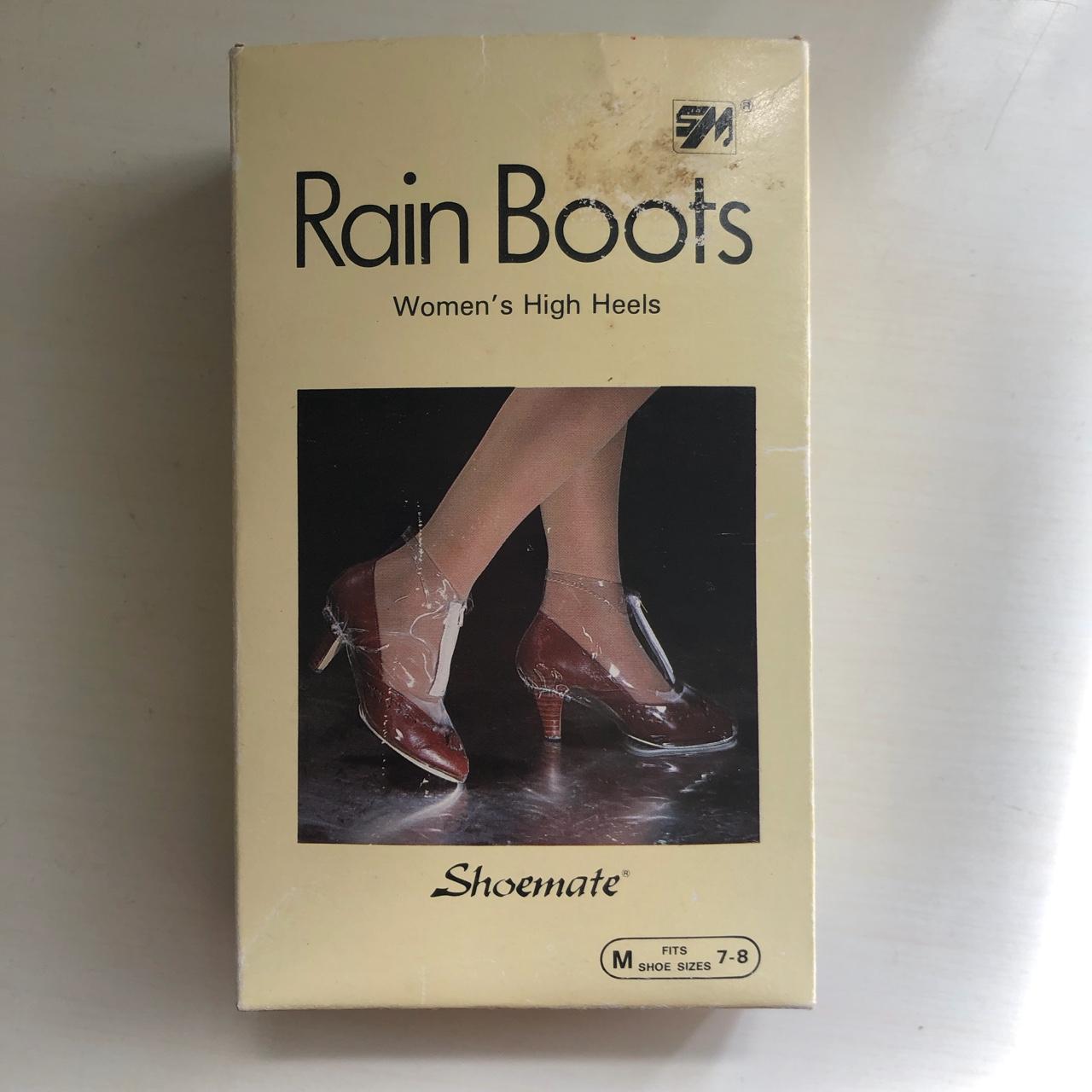Rare Vintage Shoemate Rain boots for Women's High... - Depop