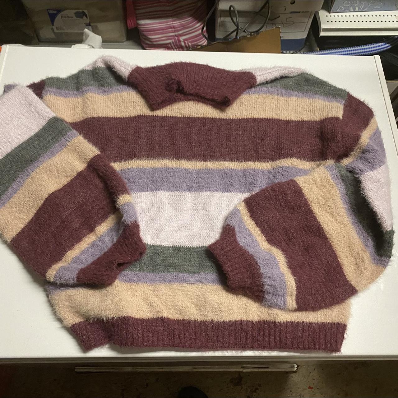 Target brand Wild Fable striped sweater with balloon... - Depop