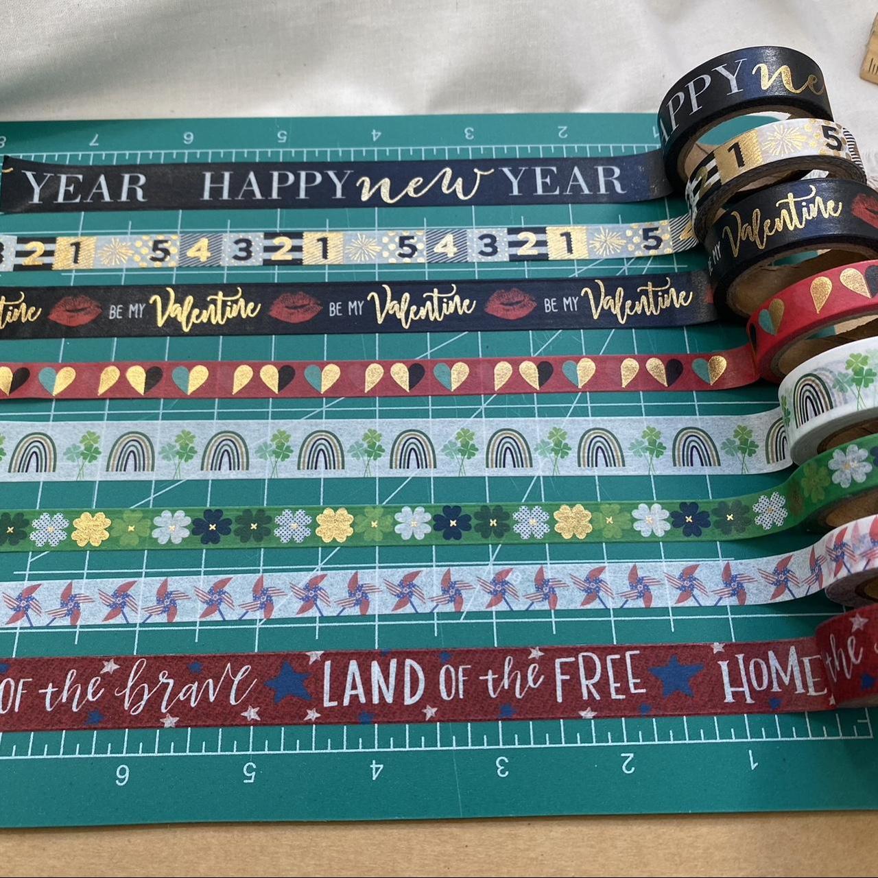 32 Washi Tape Sampler American Holiday theme and... - Depop