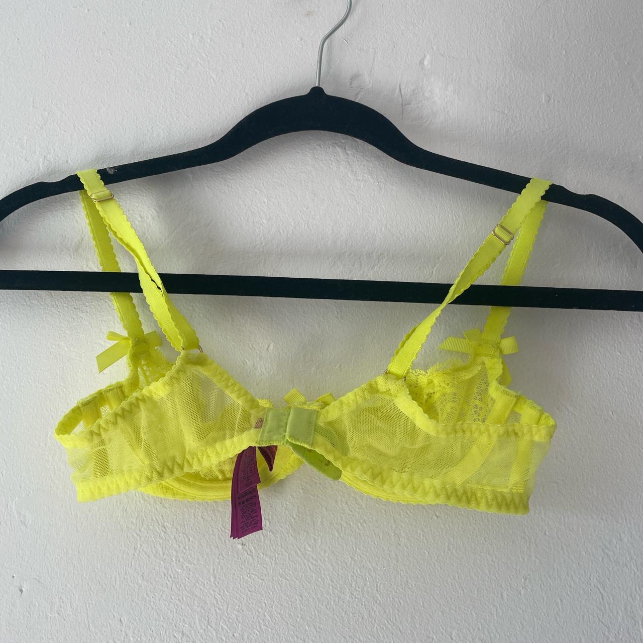 Agent Provocateur Women's Yellow Bra | Depop
