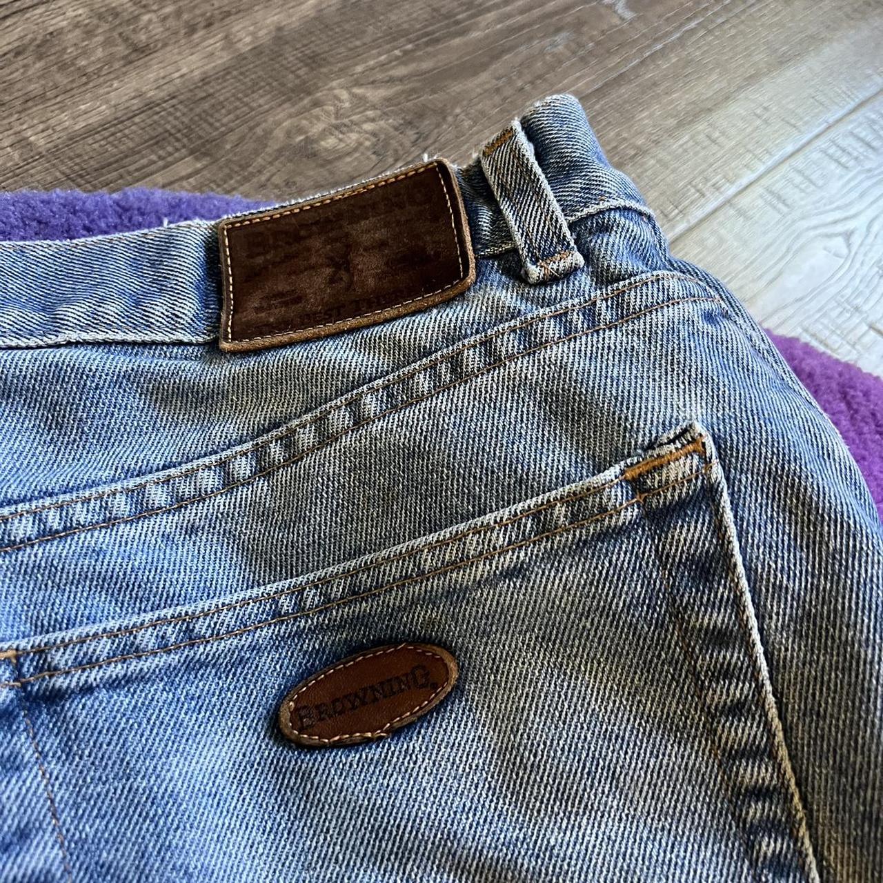Vintage browning double knee hunting denim... - Depop