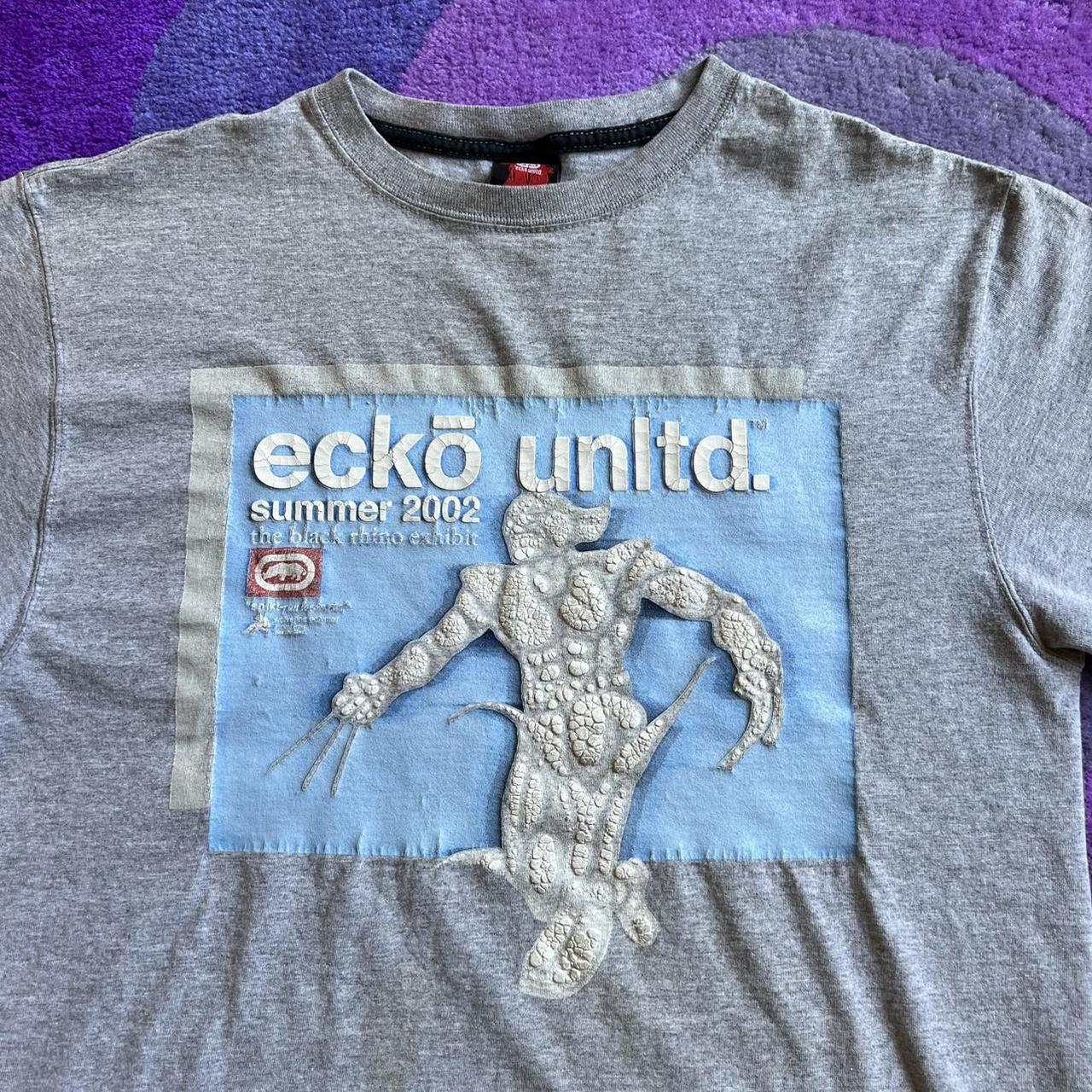 Ecko Unltd. Men's Grey T-shirt | Depop