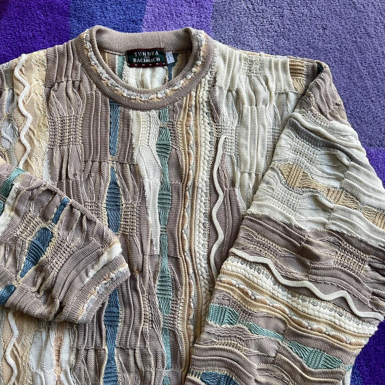 Vintage Coogi style knit sweater Tagged L. Measures... - Depop