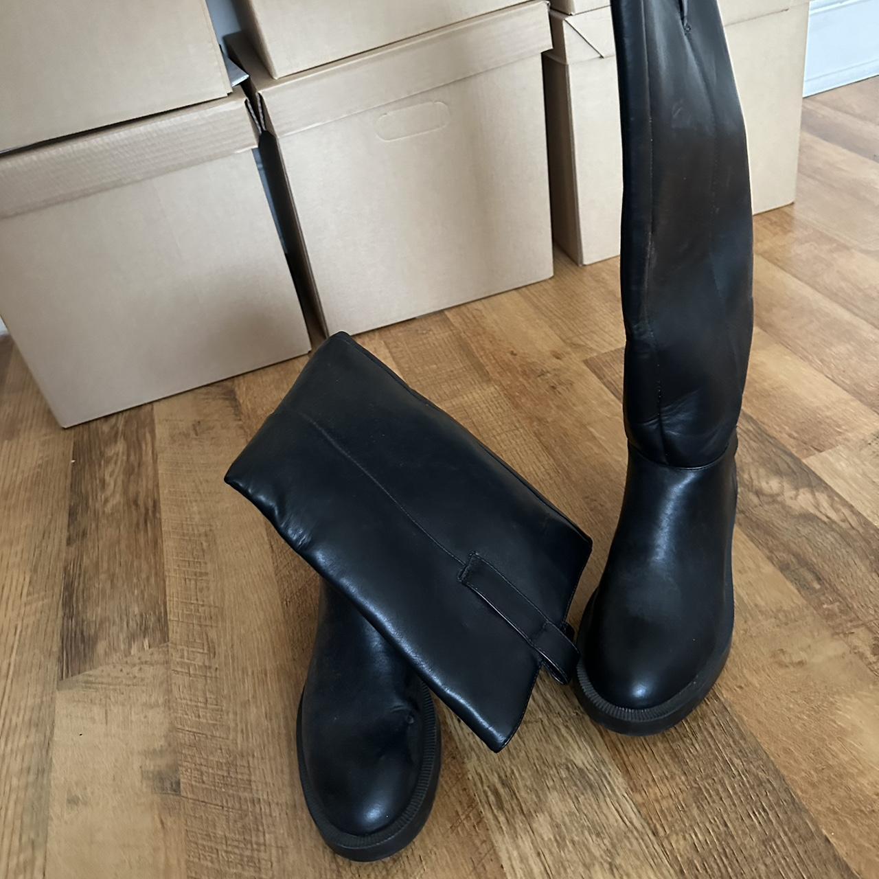 Zara riding boot Never worn, too big for me as it... - Depop